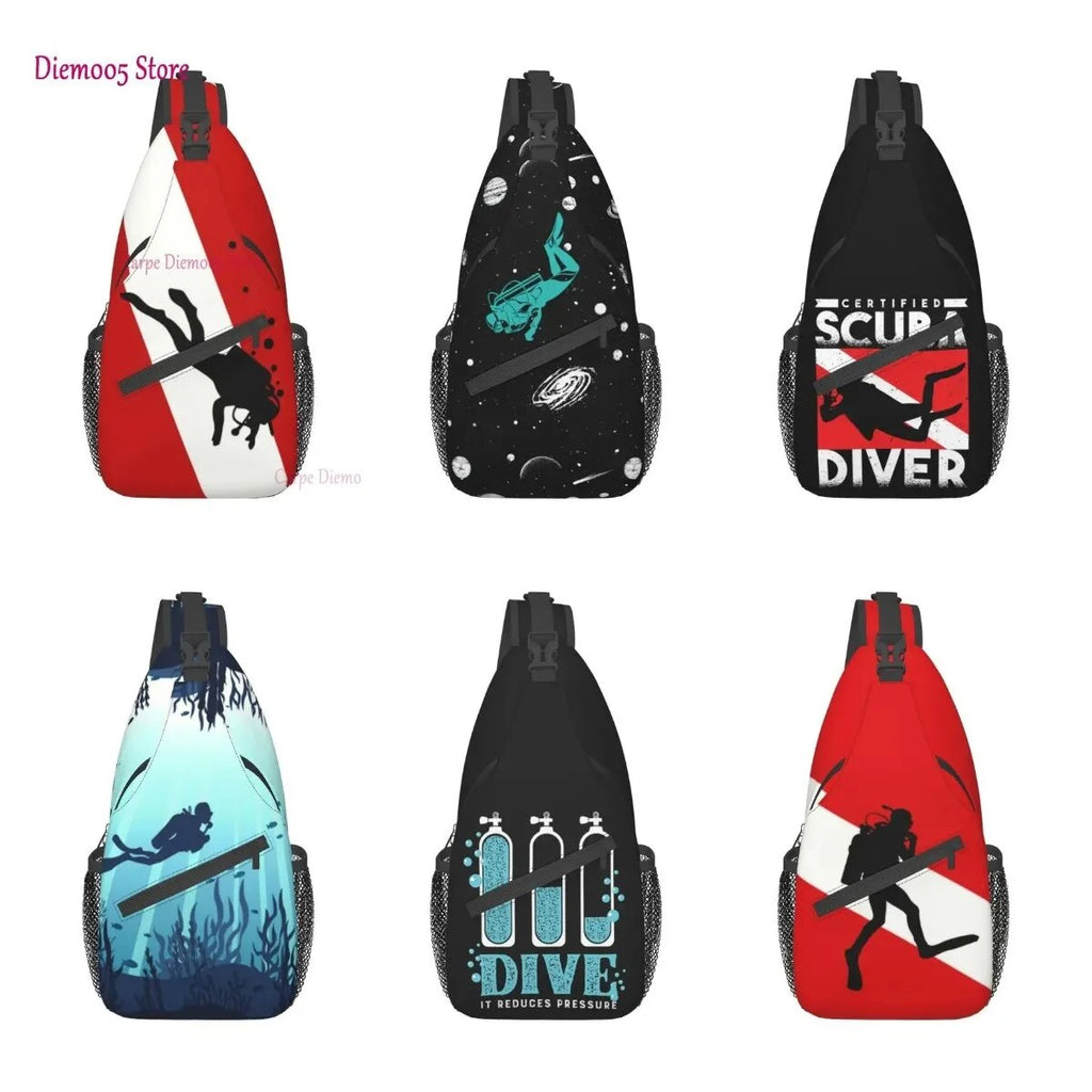 Crossbody Backpack - various Diver designs – Diving Specials Shop