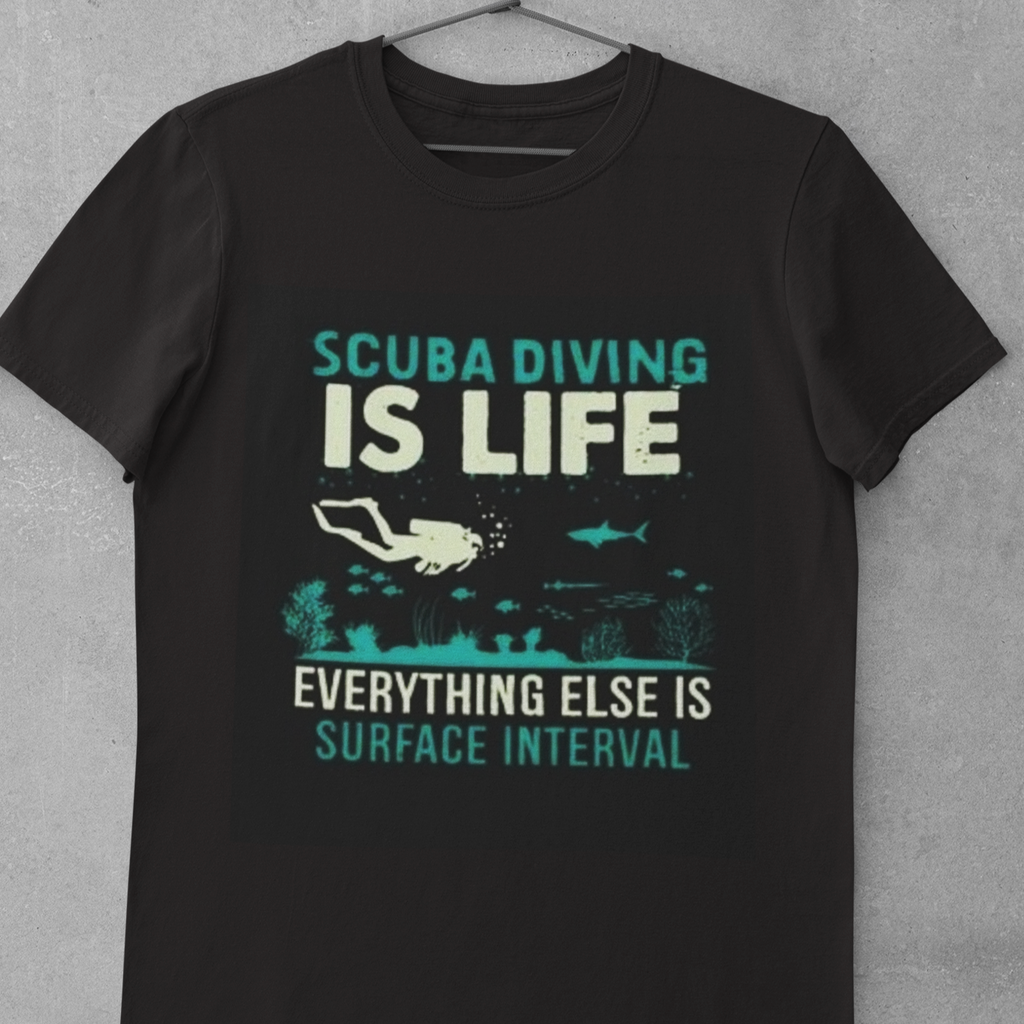 Unisex Scuba diving T-Shirt | Scuba Diving Is Life – Diving Specials Shop