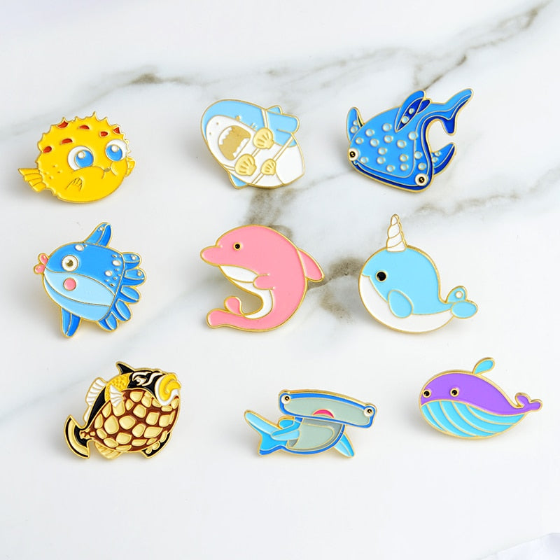 Sea Creatures Pins – Diving Specials Shop
