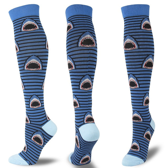 Sharky Long Socks - Blue – Diving Specials Shop