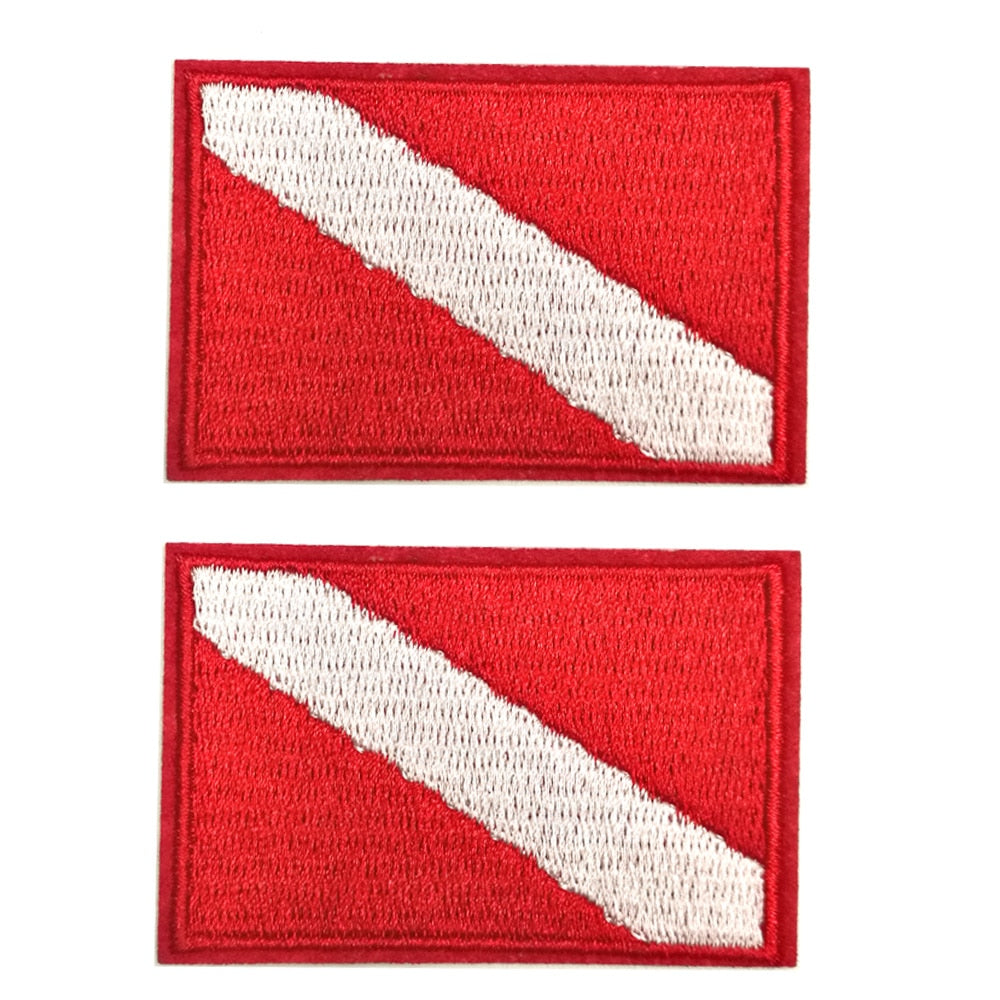 2PC Scuba Diving Flag Patches – Diving Specials Shop